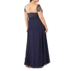 JS Collections | Dresses | Js Collections Floral Embroidered Chiffon ...